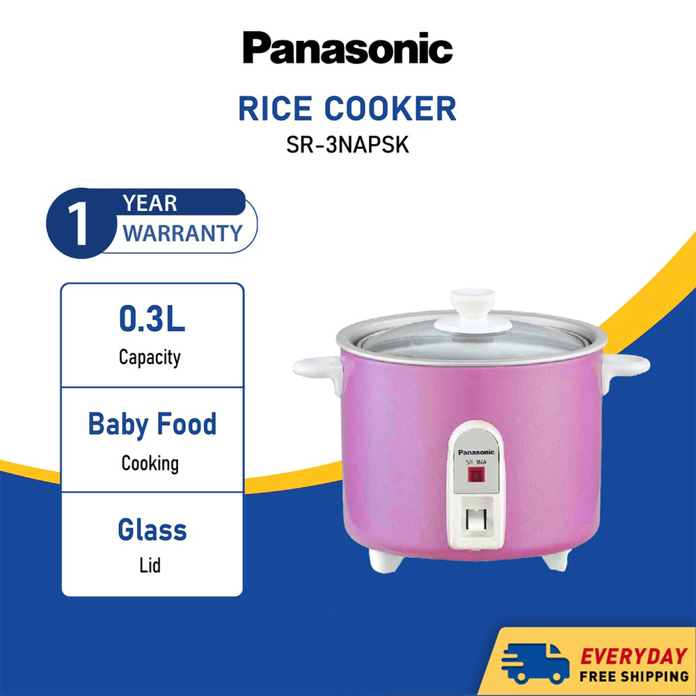 PANASONIC SR-3NAP Baby Rice Cooker 0.3L SR-3NAASK Auto Cooking Small ...
