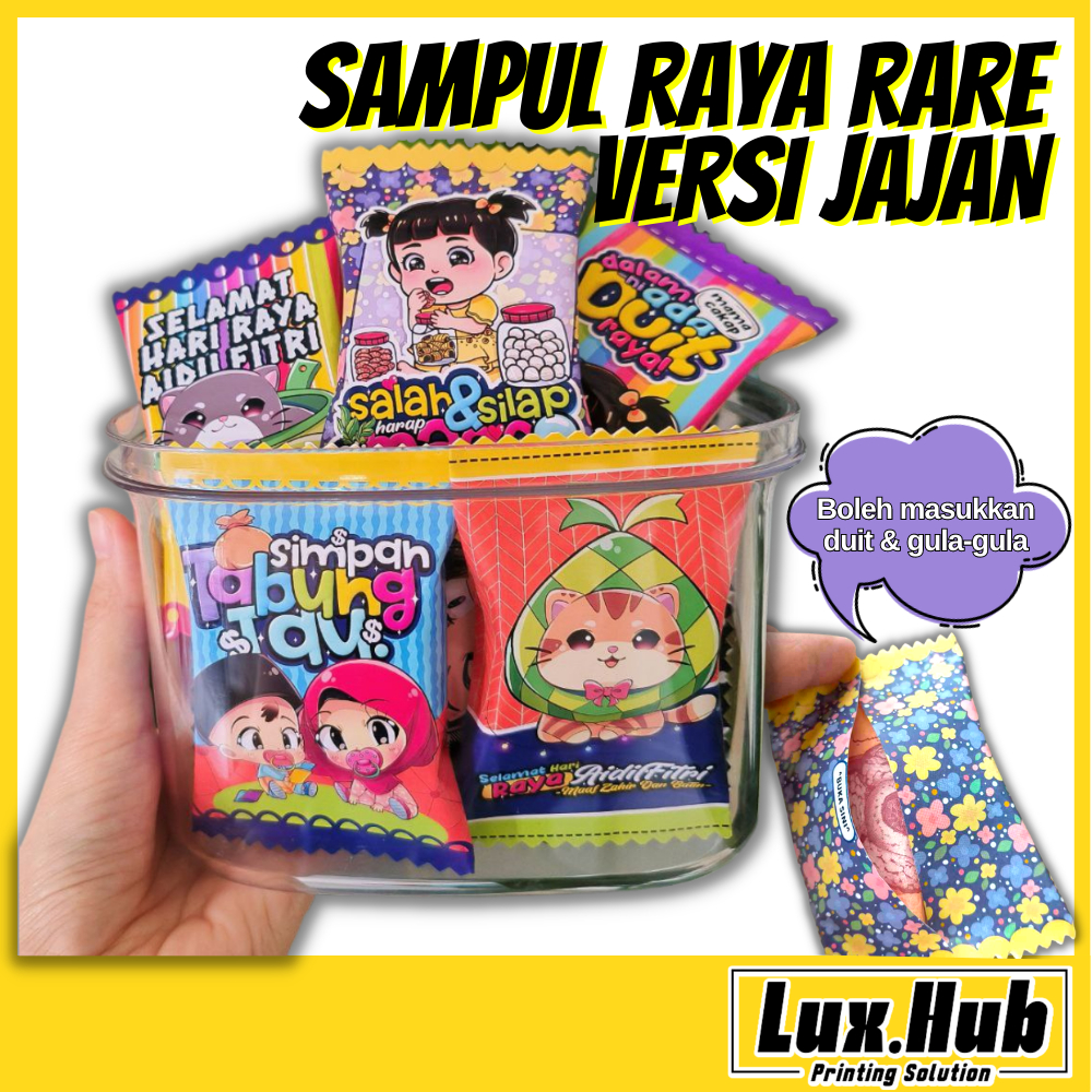 Sampul Raya Jajan 2023 | Angpow Raya Rare Design | Snack Version Money Packets | Shopee Malaysia