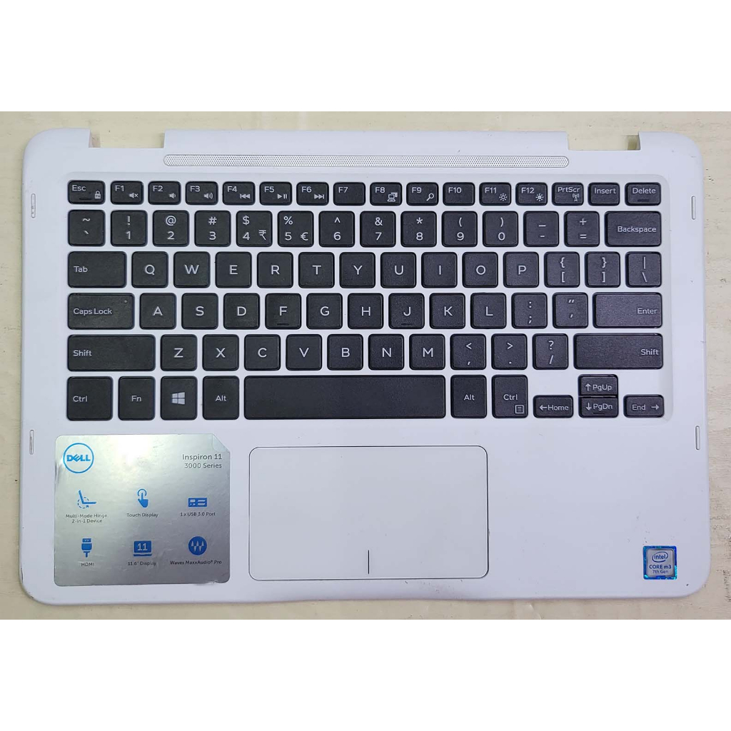 DELL Inspiron 11 3168 3169 3162 White Palmrest touchpad English ...