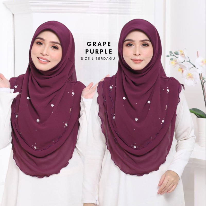𝗣𝗢𝗦𝗧 𝗧𝗢𝗗𝗔𝗬 Size L XL 2XL Tudung Sarung Nuhaa 3 Layer Tudung Sarung ...