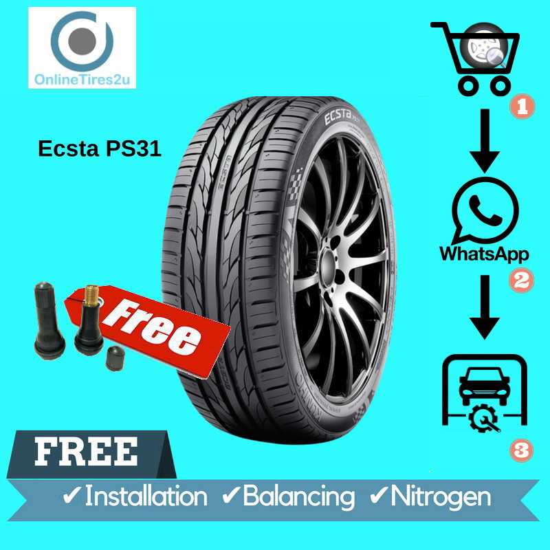 185/55R15 - Kumho PS31 (With Installation) | Shopee Malaysia