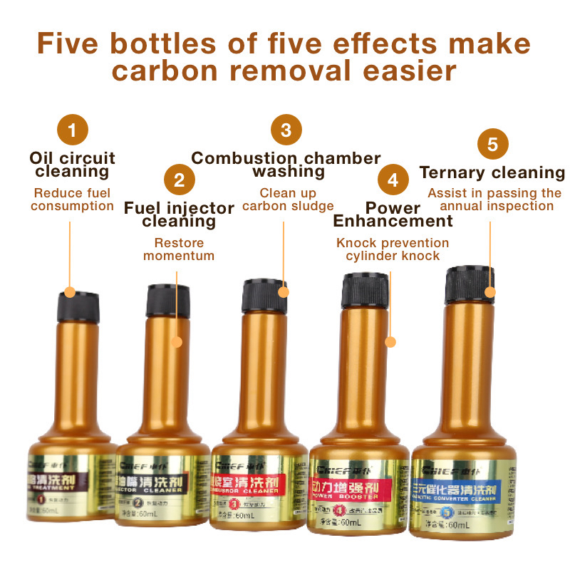 CHIEF Fuel System Cleaner 5Bottle Fuel Addictive catalytic cleaner gas ...