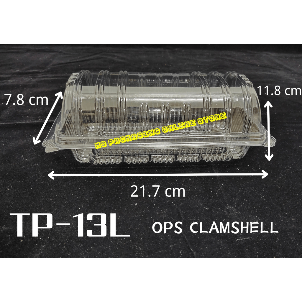 TOLI OPS Clamshell TP-13L Plastic Tray -25pcs± Disposable Packaging ...