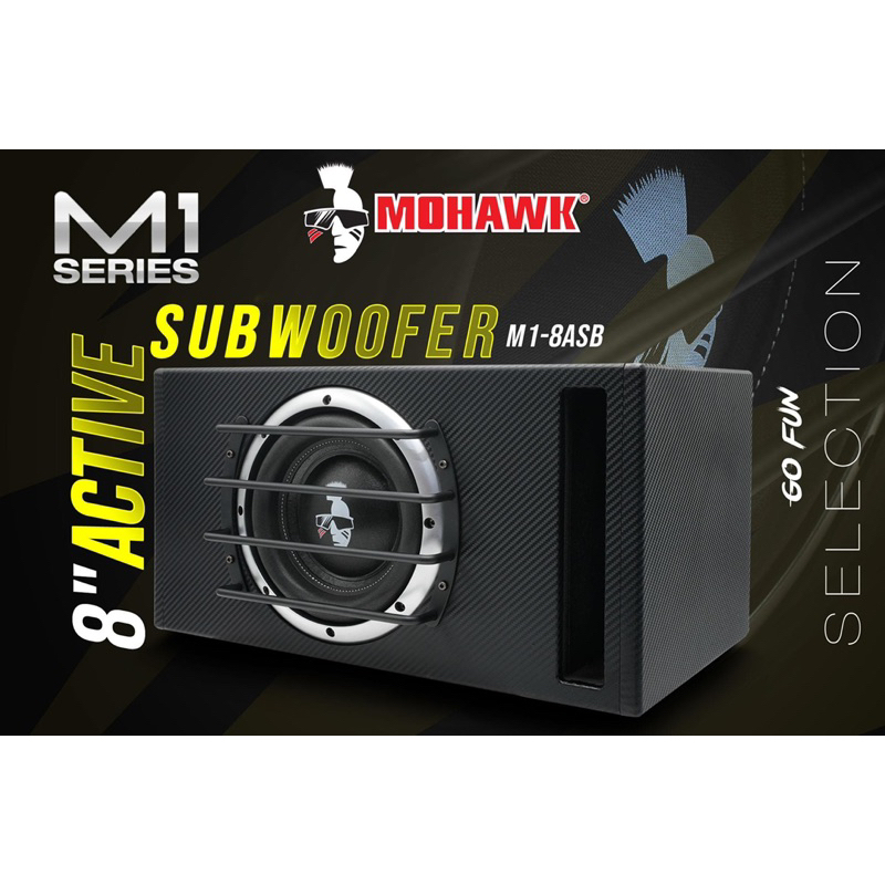 MOHAWK 8” HIGH QUALITY DOUBLE VOICE COIL SUPER ACTIVE SUBWOOFER 100% ...