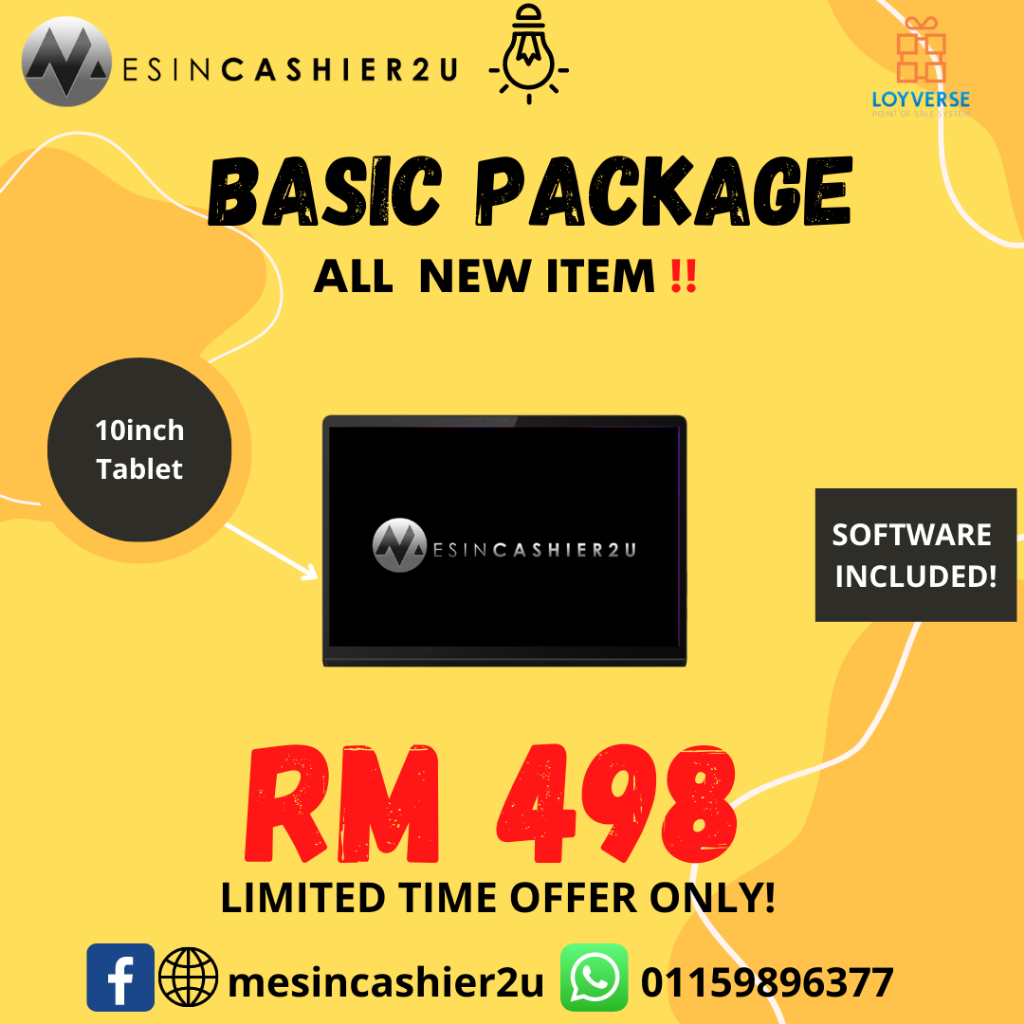 🔥HOT SELLING🔥 HIGH SPEC Tablet Mesin Cashier POS System Mesin Kaunter ...