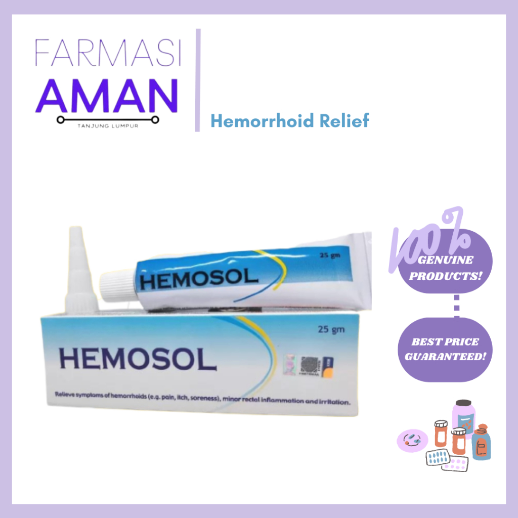 Hemosol Ointment 25g (Ubat Buasir) | Shopee Malaysia
