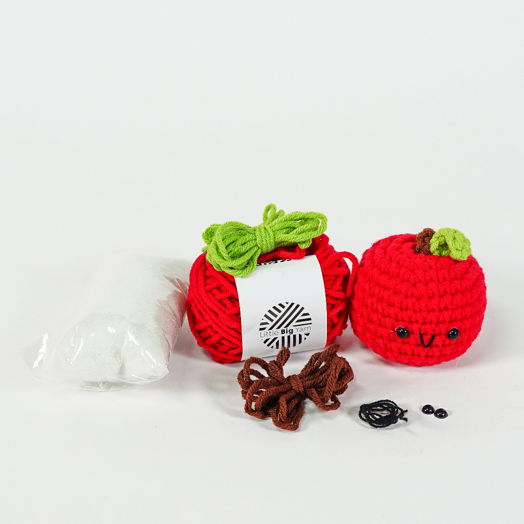 Crochet Amigurumi Fruit Kit Apple Banana Lemon Buah Buahan Set Kait ...