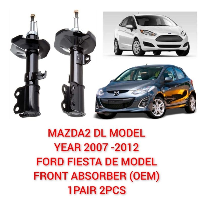 🤩(1PAIR 2PCS) MAZDA2 DL / FORD FIESTA FRONT & REAR ABSORBER GAS (OEM ...
