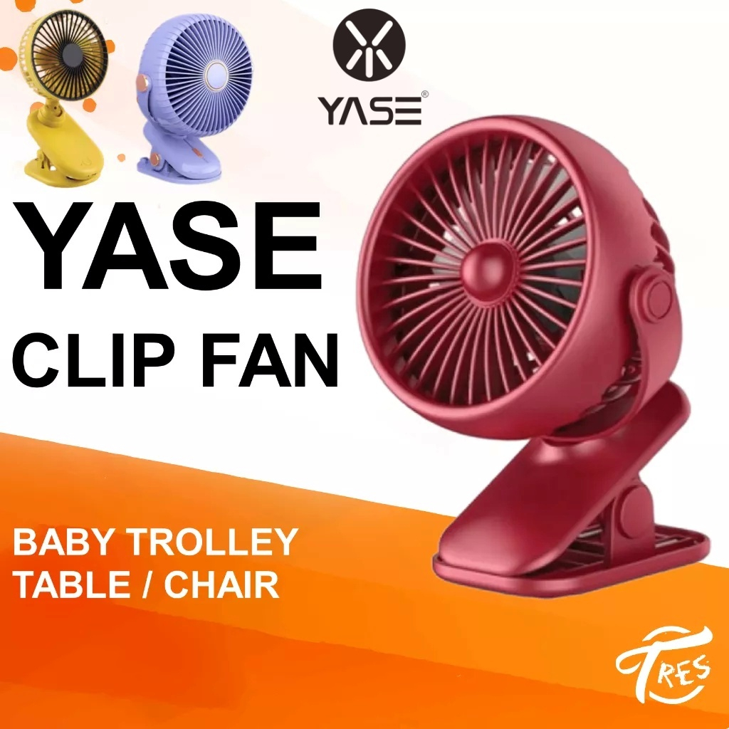 Tresgadget Yase LED Light Portable Hand Mini Clip Cooling Fan 2218/2234 ...