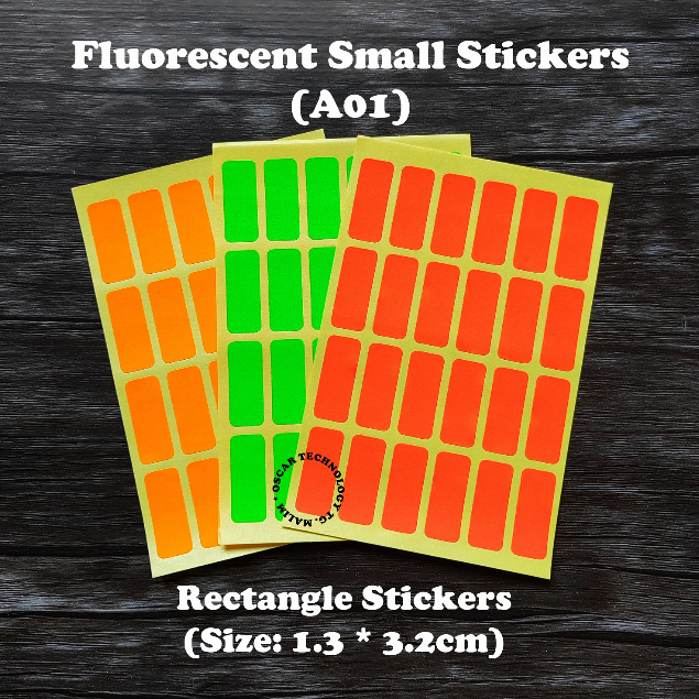 Colourful Round Dot Sticker / Rainbow Circle Dot Labels / Rectangle ...