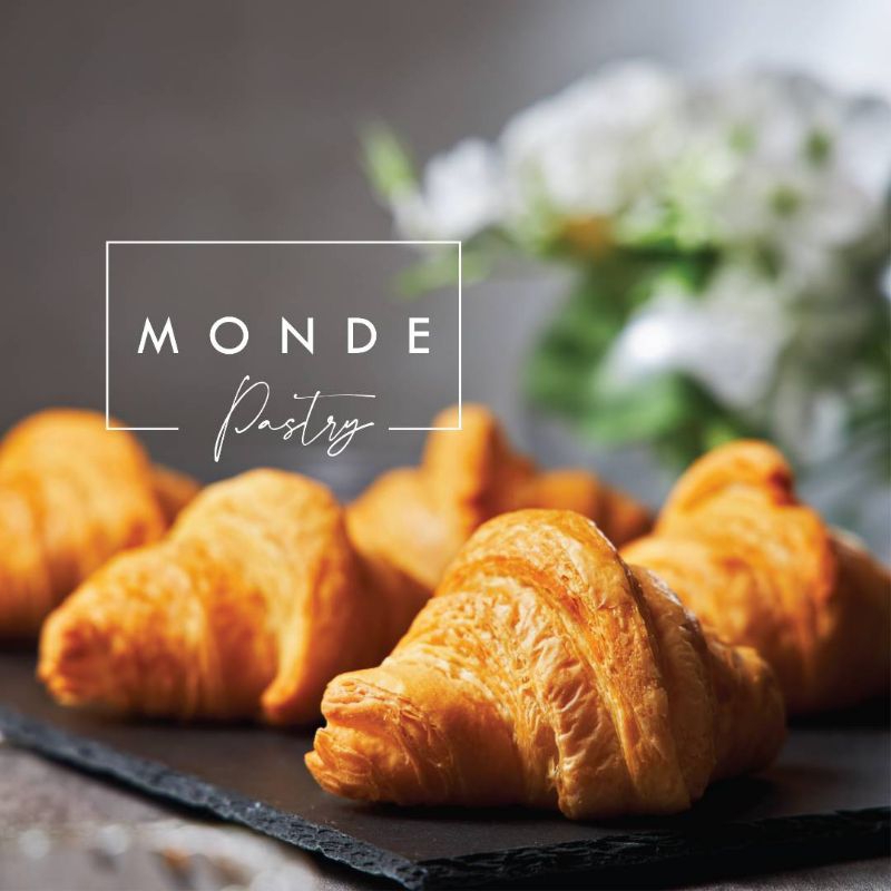 MONDE PASTRY Signature Mini Butter Croissant 250gm (10pcs) | Shopee ...