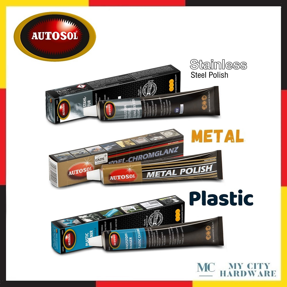 AUTOSOL Metal Polish Rust Remover Chrome Cleaner / Stainless Steel ...