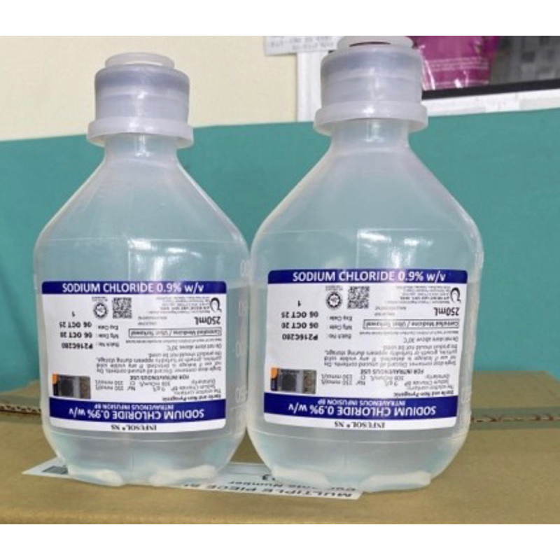 Normal saline Infusion 250ml exp 11/2027 1 bot/2 bots | Shopee Malaysia