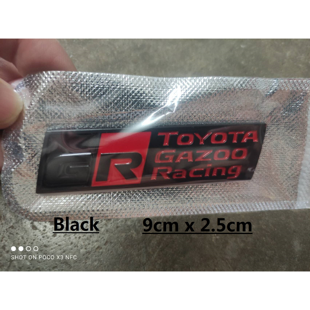 GR GAZOO Racing 3D Aluminium Emblems Car Body Deccoration Sticker For ...