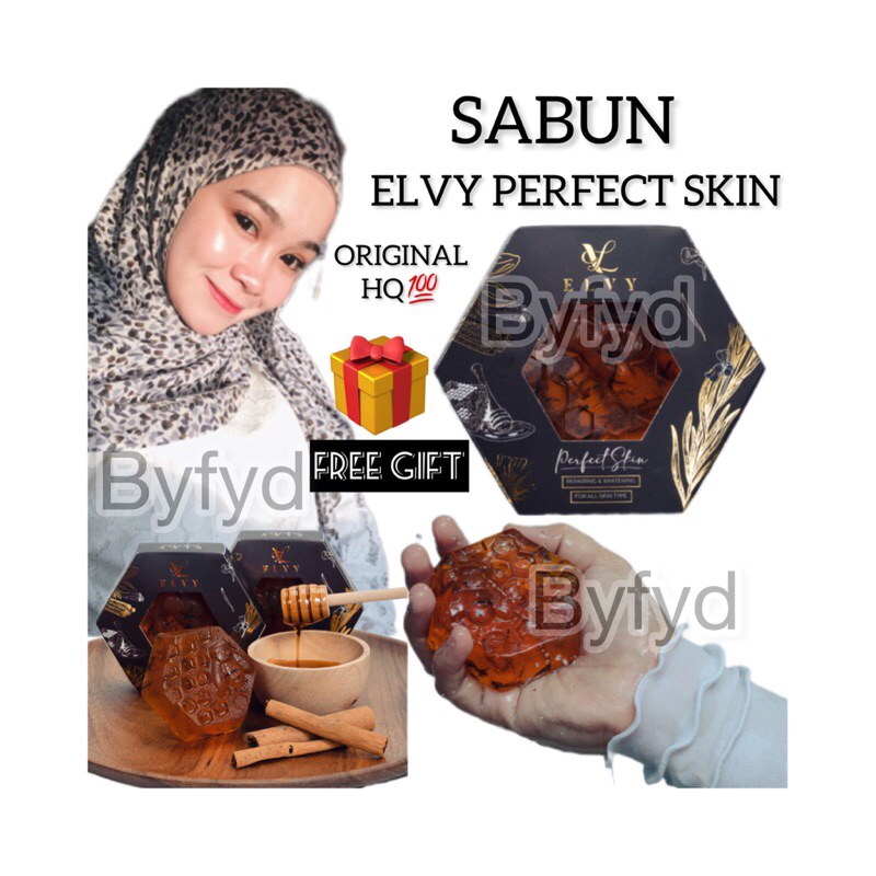 SABUN ELVY + FREE GIFT ELVY PERFECT SKIN (ORIGINAL HQ) | Shopee Malaysia