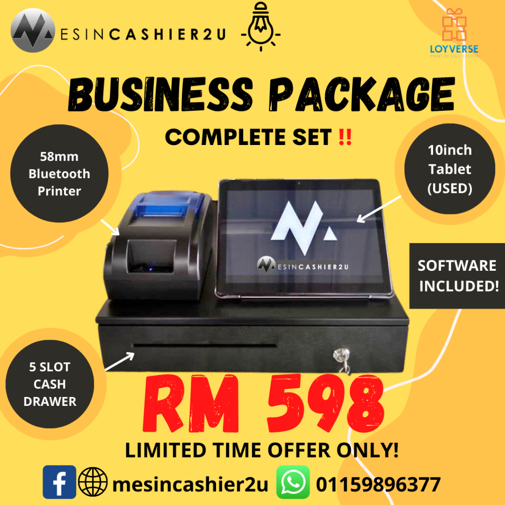 Mesincashier2u 🔥HOT SELLING🔥 HIGH SPEC Tablet Mesin Cashier POS System ...
