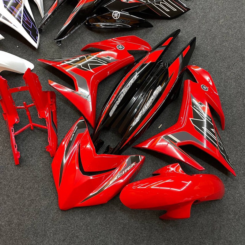 Y15 V1/V2 COVERSET EXCITER 2023 MERAH HITAM HLD | Shopee Malaysia