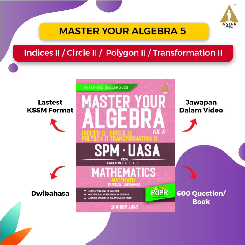 [ST] ASTER EDU Buku Latihan : Master Your Algebra 2023 - Buku Latihan ...