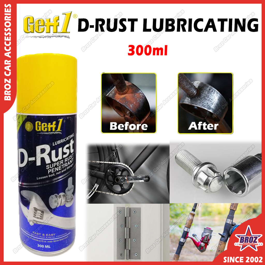 Getf1 D-Rust Lubricating Super Rust Penetrant 300ml Home Car Motor ...
