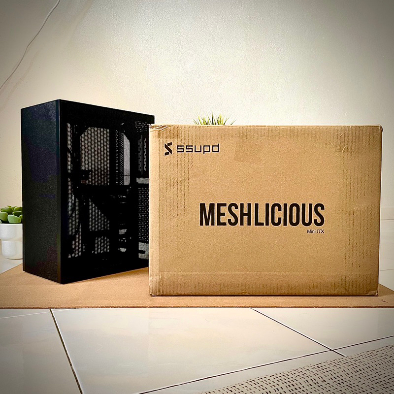 Ssupd Meshlicious Pc Desktop Mini Itx Case Black Full Mesh Pcie 3 0