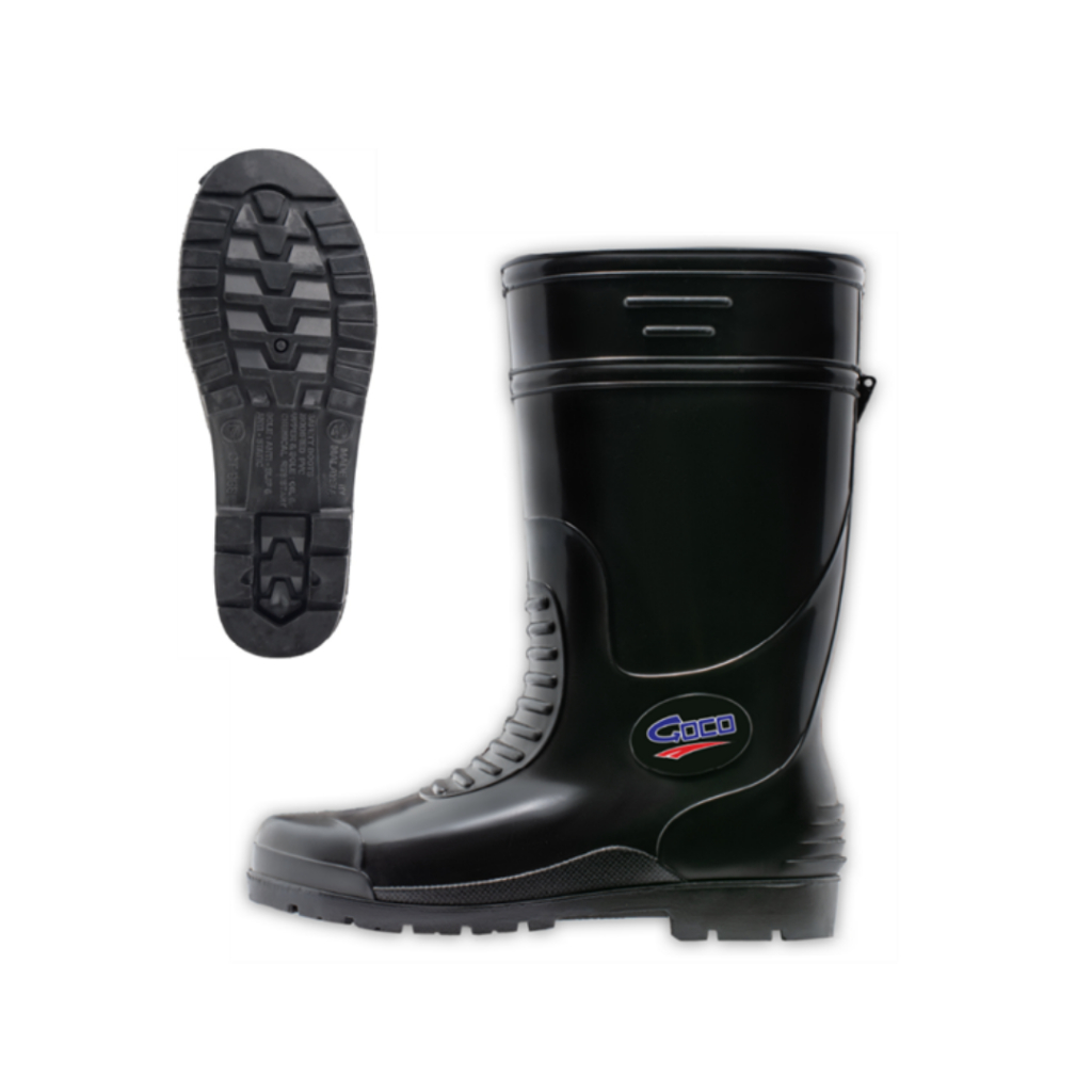 Goco 968 Black & Yellow Rain Boots | Rubber Boot | Kasut But Hujan ...