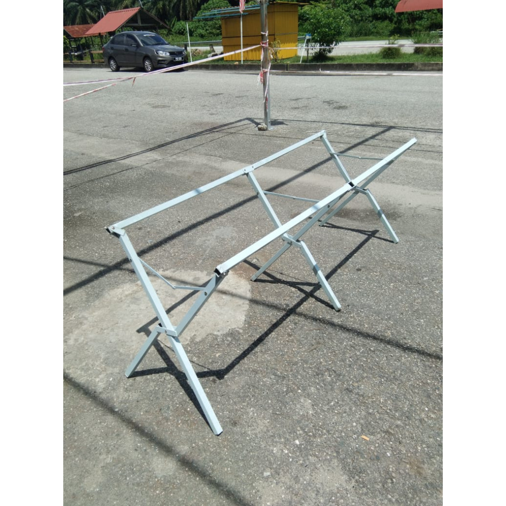 KAKI MEJA LIPAT BESI BEWARNA PUTIH KAKI MEJA NIAGA 6KAKI | Shopee Malaysia