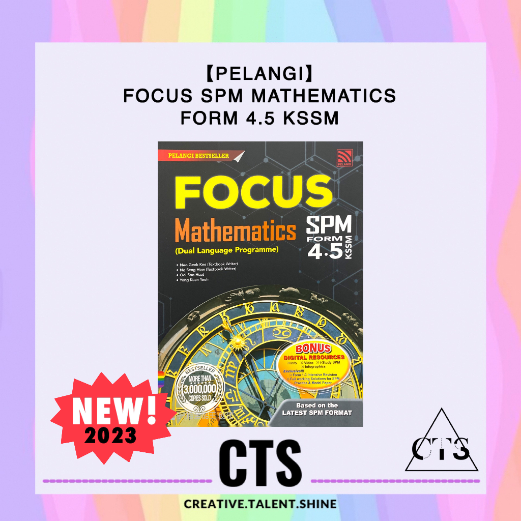 【Pelangi】Focus SPM Mathematics Form 4.5 KSSM 2023 — Buku Rujukan ...