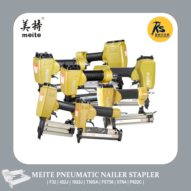 MEITE Pneumatic Nailer Stapler Air Brad Nailer Air Stapler ( F32 | 422J ...