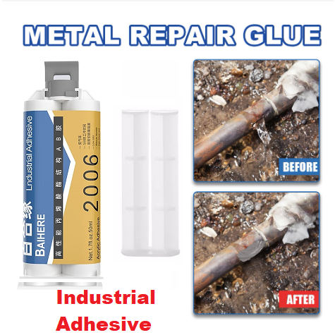 🌹READY STOCK🌹 Industrial Adhesive 50ml Super Strong AB Welding Metal ...