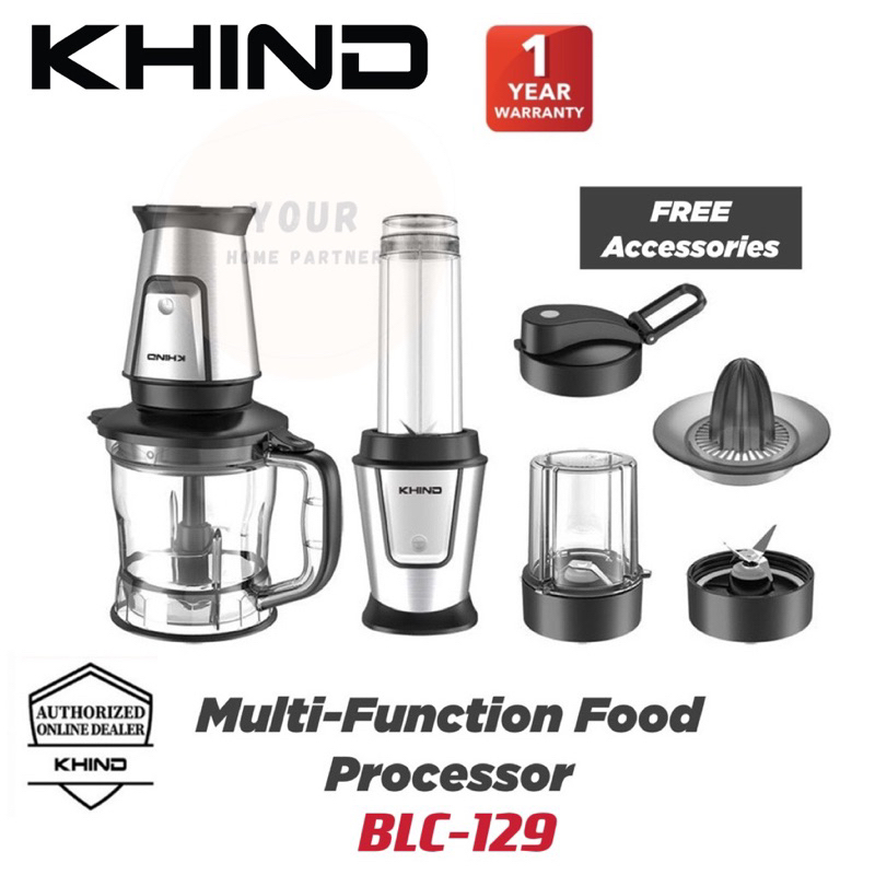 Khind Multi Blender Chopper (4-IN-1 FEATURES) BLC-129 / 500W / BLC99 ...