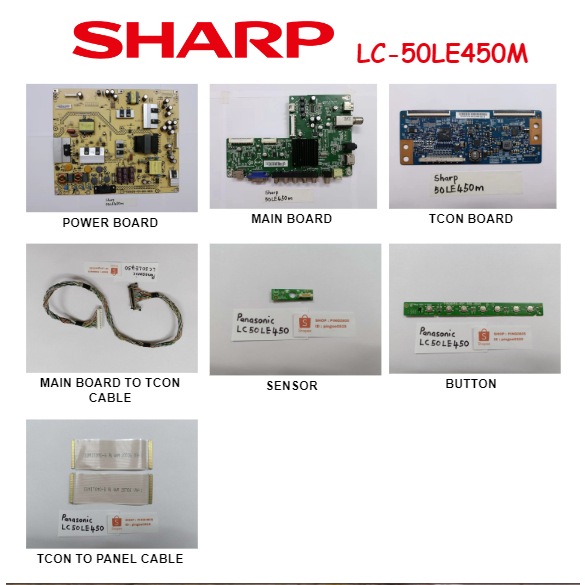 SHARP LED TV LC-50LE450M 50LE450M Power Board 715G6310-P01-000-003S ...