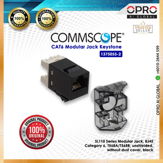 Commscope AMP® Ori RJ45 Cat6 Cat5e Cat3 Keystone Jack / Modular Jack ...