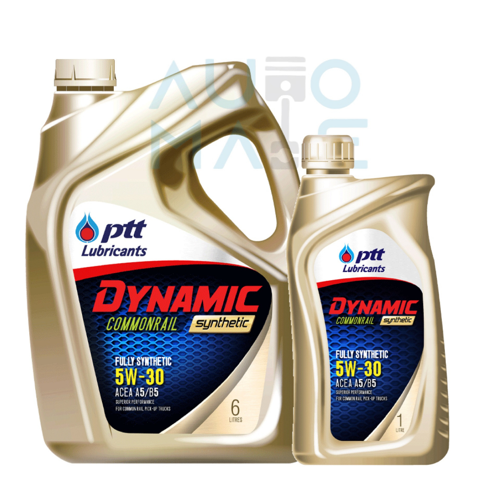 PTT DYNAMIC COMMONRAIL SYNTHETIC Engine Oil 5W-30 - 7ltr (6L + 1L ...