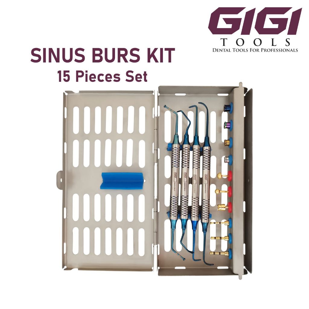 GIGI TOOLS Advanced Sinus Kit Dental Implant Drills Stoppers Sinus ...