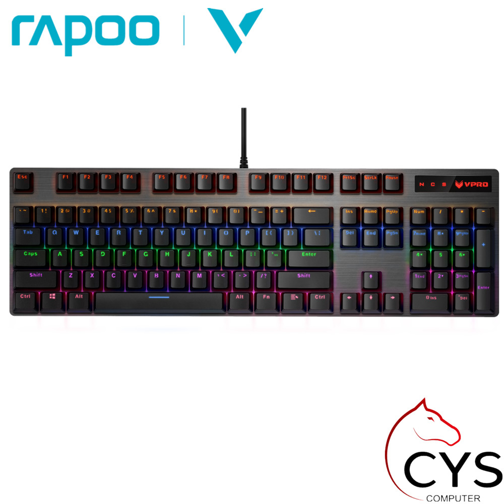 RAPOO VPRO V500PRO MECHANICAL BLUE SWITCH GAMING KEYBOARD | Shopee Malaysia