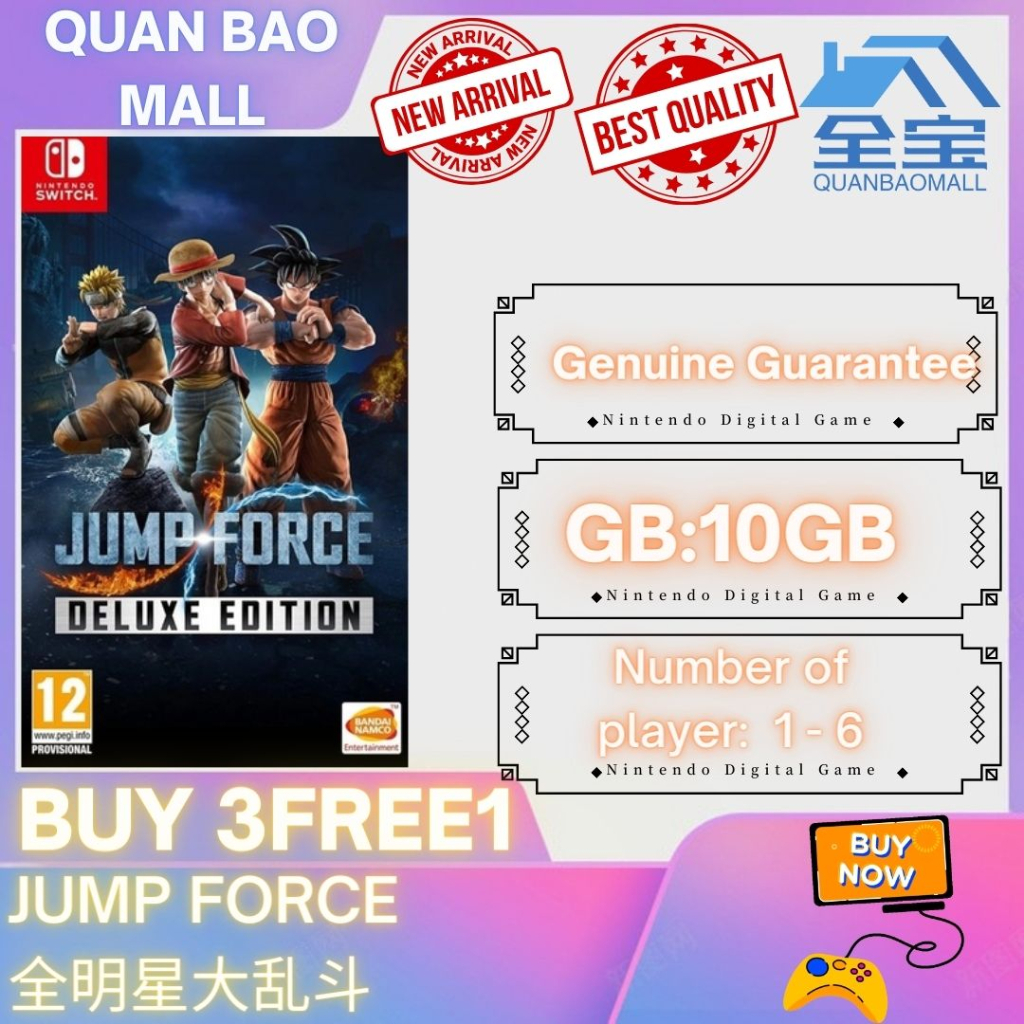 JUMP FORCE 全明星大乱斗 (Nintendo Switch) Muat turun Permainan Digital Murah ...