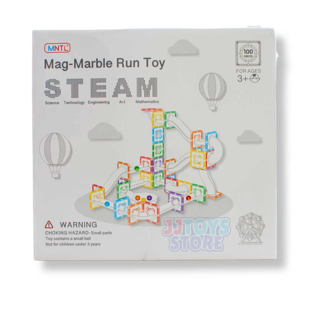 [Clearance] MNTL 100 Piece MAG-Marble Run Magnetic Tiles Set [G8118 ...