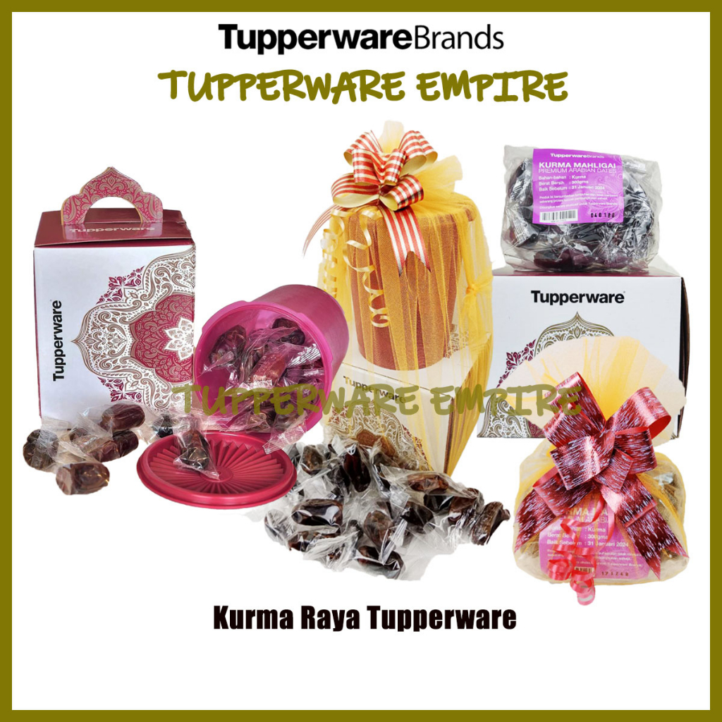 Kurma Gift Set Tupperware Kurma Hadiah Kurma Hadiah Tupperware Gift ...
