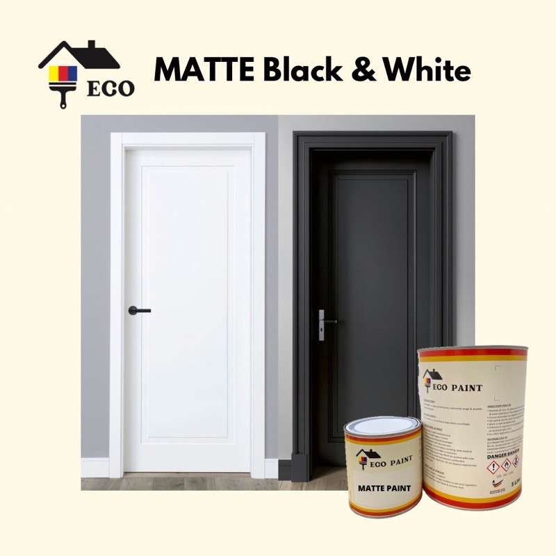 [All MATTE] 1L Eco Paint MATTE FINISHED Wood Paint & Metal Paint( For ...