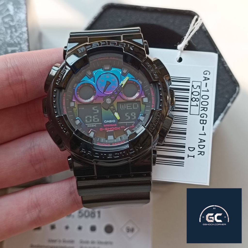 G-SHOCK ORIGINAL GA-100RGB-1A/GA-100RGB/GA-100RGB-1ADR/GA100RGB | Shopee Malaysia