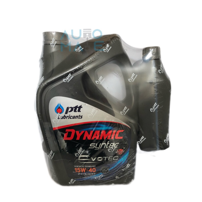 PTT Dynamic Syntec CK-4 15W-40 Heavy-Duty Diesel Engine Oil - (6L + 1L ...