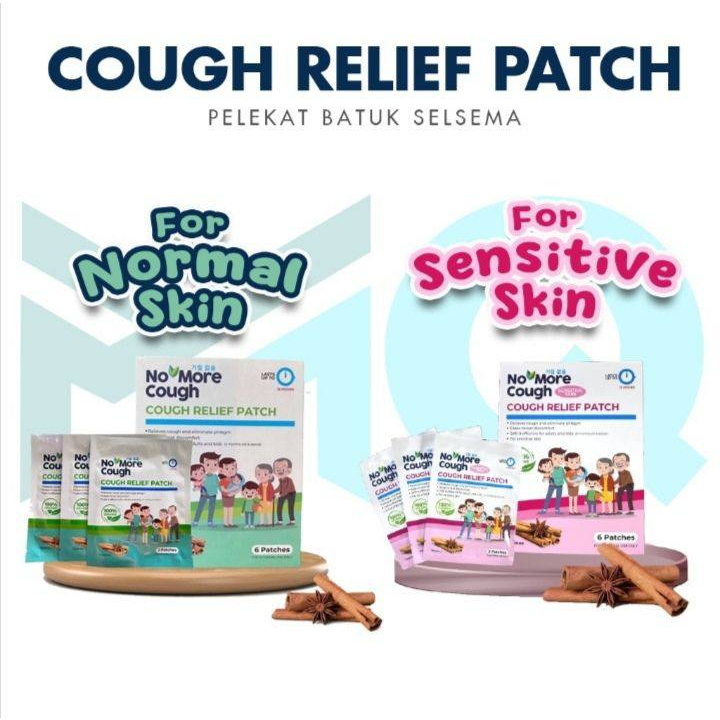 No More Cough Patch Normal or Sensitive Skin Pelekat untuk Batuk ...
