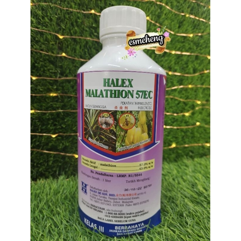 1L Halex Malathion 57EC / Racun Serangga Busuk / Hama Merah / Kutu Daun ...