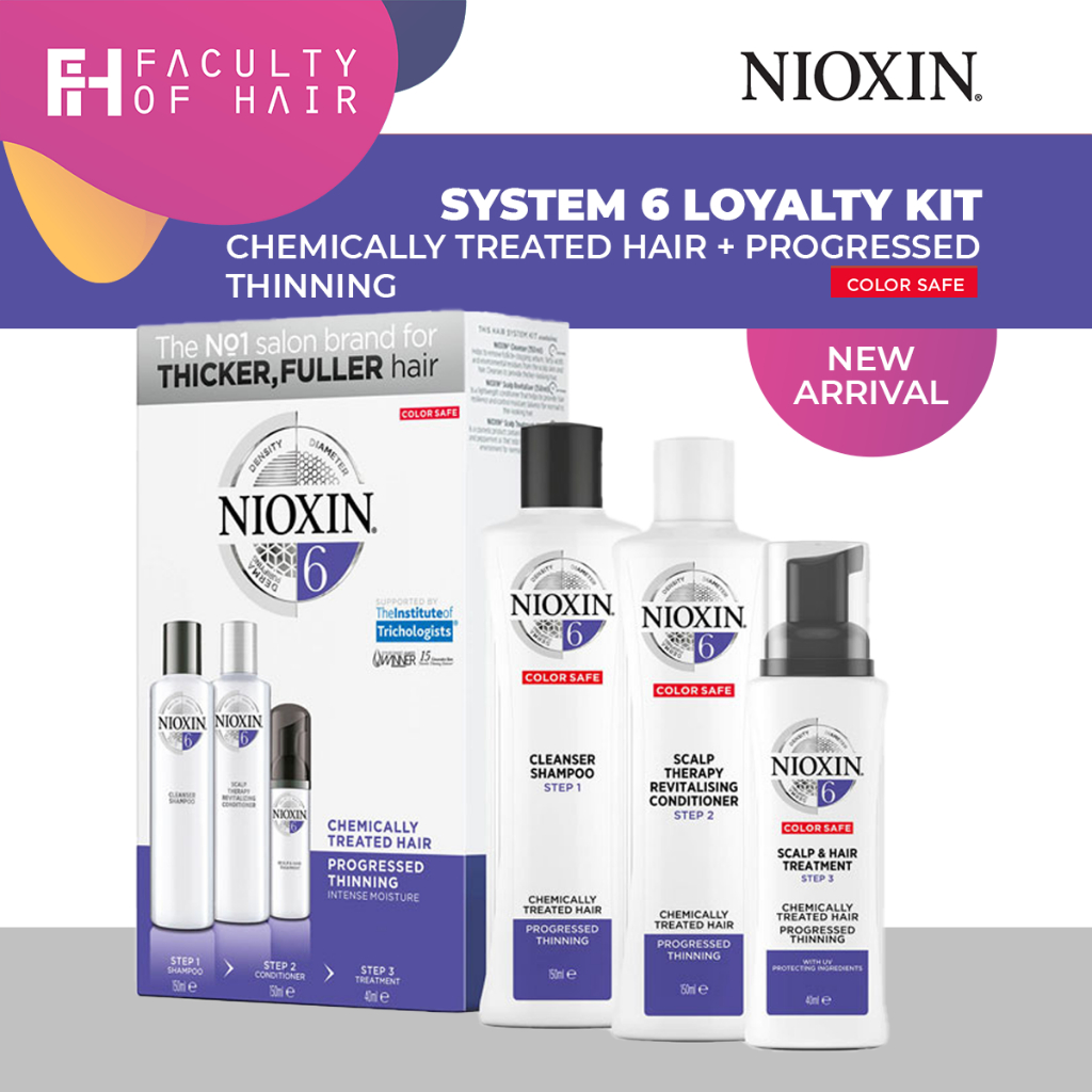 Nioxin System 6 Super Value Trial Kit including Shampoo (300ml ...