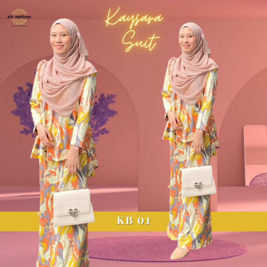 BAJU KURUNG KAYSARA BERCORAK KURUNG MODEN PEPLUM - BAJU KURUNG IRONLESS ...