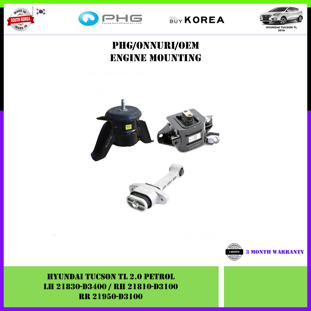 Hyundai Tucson TL 2.0 Petrol 2016 Oem Engine Mounting (LH 21830-D3400 ...