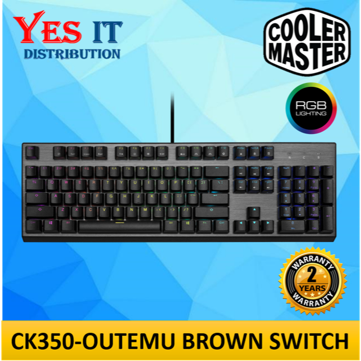 Cooler Master CK350 Outemu Brown / Blue / Red Switch RGB Full Size ...