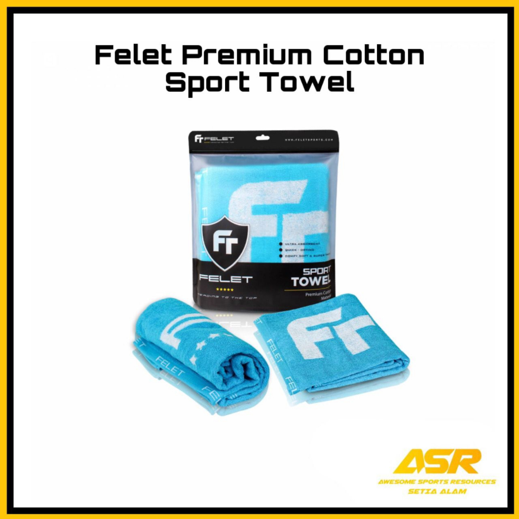 Felet Sport Towel / Tuala Sukan Felet ( Premium Cotton ) | Shopee Malaysia