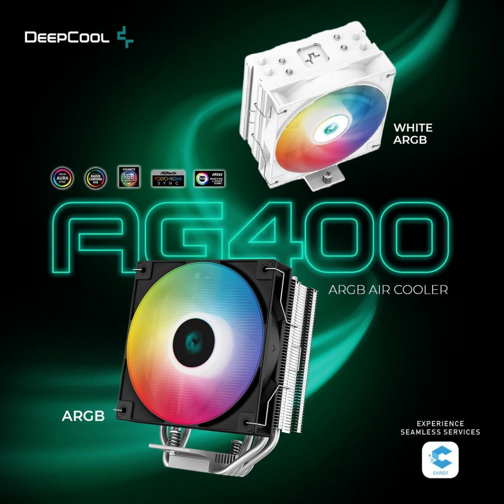 # DeepCool AG400 Series ARGB CPU Air Cooler # | Shopee Malaysia
