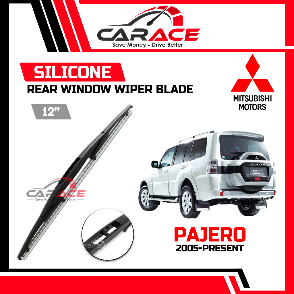 MITSUBISHI PAJERO | 12" Rear Window SILICONE Wiper Blades | Wiper ...